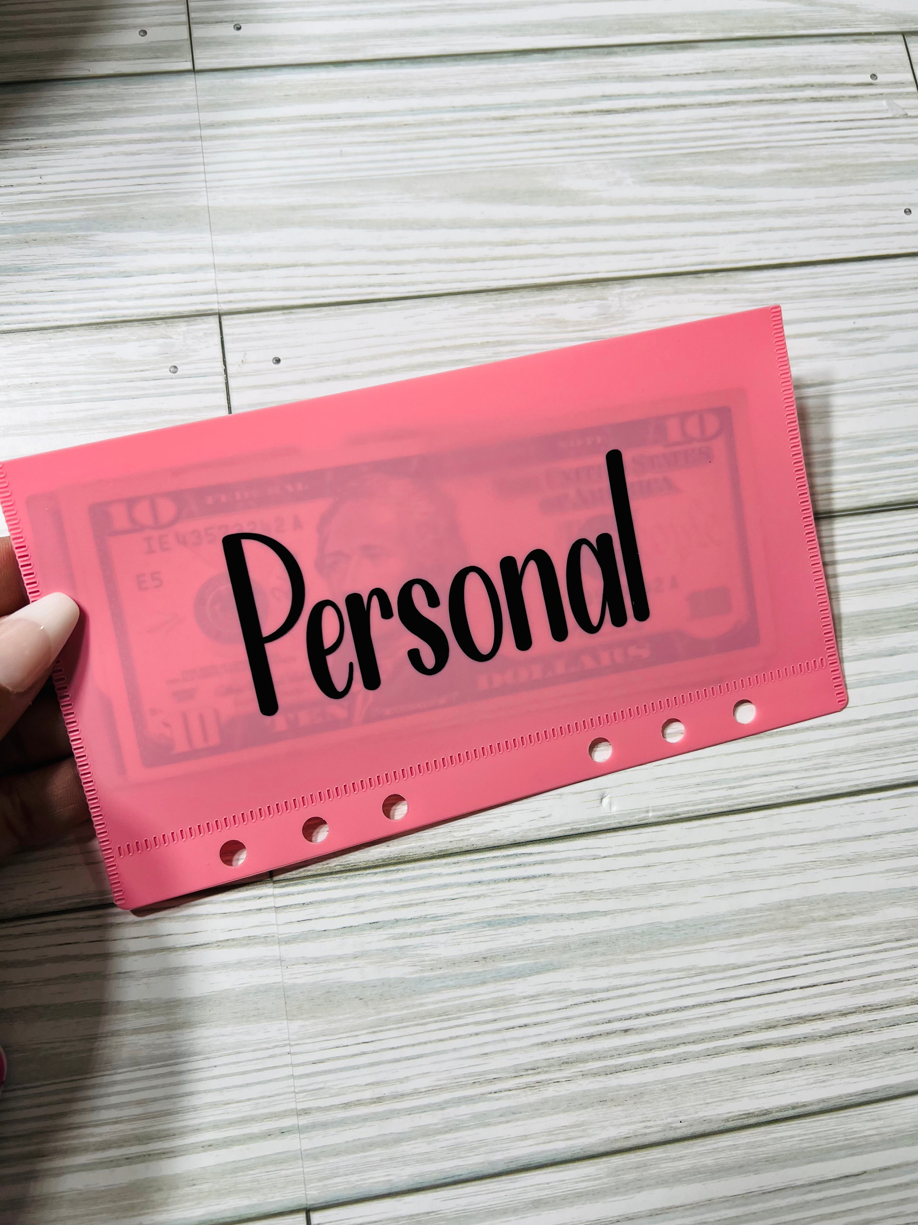 5 Custom Pink Cash Envelopes - Essential for Your Budget Binder ...